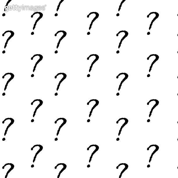 Question Mark seamless pattern, isolated on white background. Vector ...
