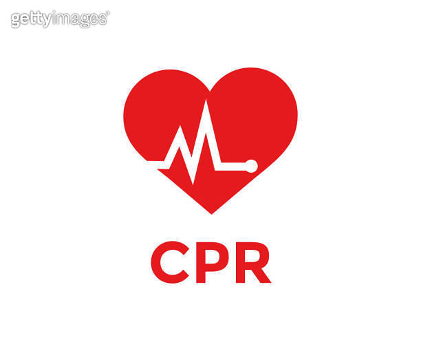 CPR, Health surveillance(cardiopulmonary resuscitation) symbol ...