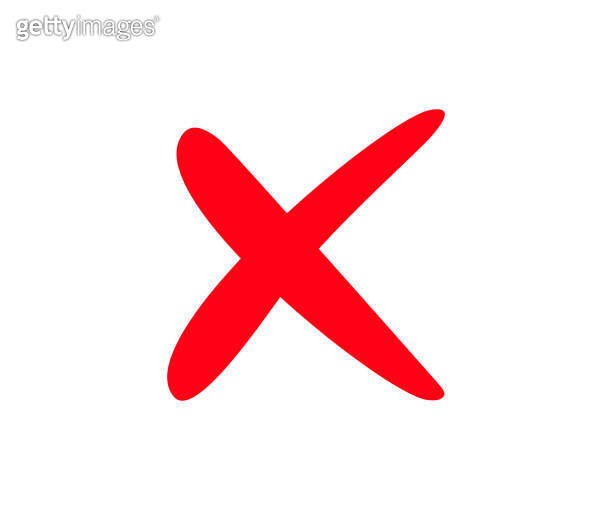Red cross mark icon. X symbol. Red cross mark, NO sign vector design ...