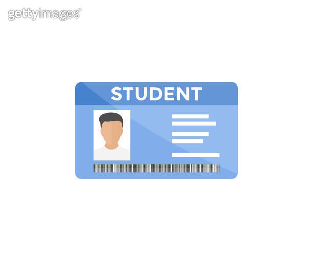 Student ID card, identity confirmation. University, school, college ...