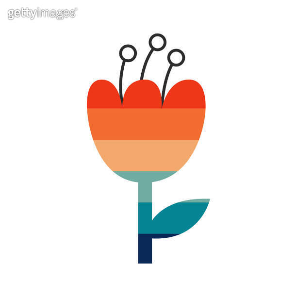 Rainbow flower. Happy pride symbol in lgbt flag colors. Gay queer ...