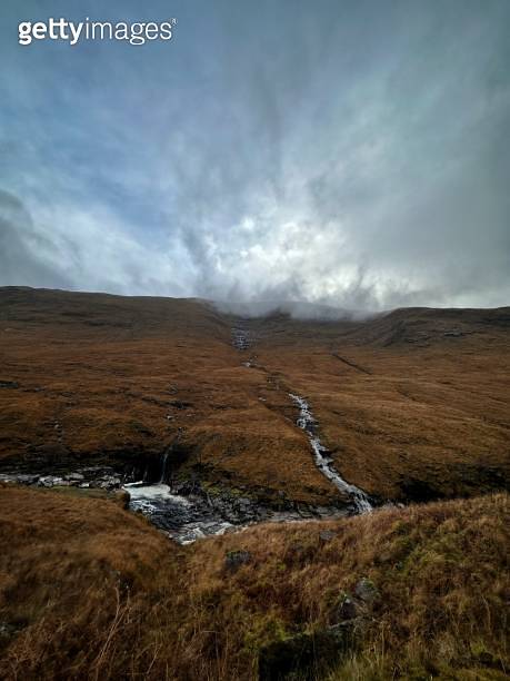 Glen Etive, glen in the Highlands of Scotland (1804789782) - 게티이미지뱅크
