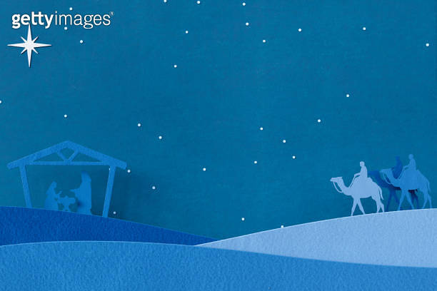 Christmas Christian Nativity Night Scene North Star (1780453139) - 게티이미지뱅크