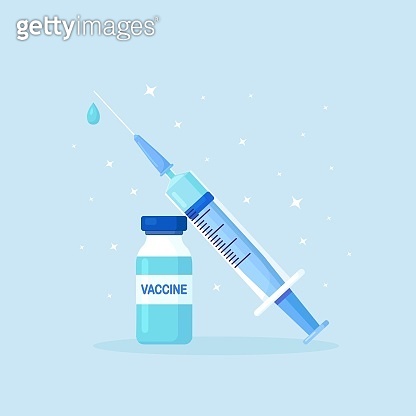 Vaccine vial and syringe injection tool.Treatment for Covid-19 ...