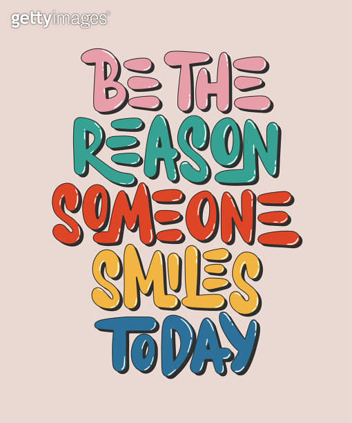 Vector poster with hand drawn unique bubble text lettering design for ...