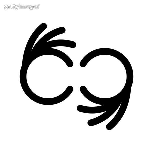 Sign Language Interpreting icon. Symbol of deaf and dumb people ...