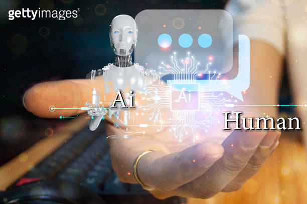 Conceptually, an AI chatbot or artificial intelligence that can ...