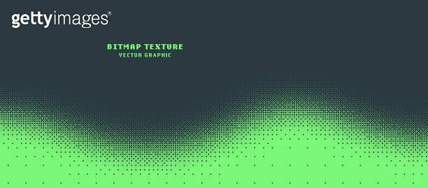 Bitmap Texture Dither Pattern Wavy Curved Border Vector Abstract Background 이미지 (1663519476 ...