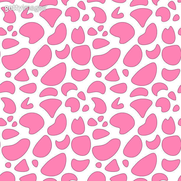 Howdy Pink Cow spots skin print seamless pattern. 60s Retro Groovy Farm ...