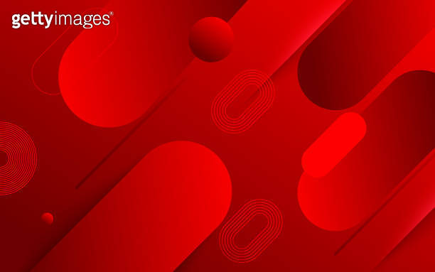 Modern abstract dark red gradient geometric round circle shape ...
