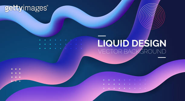 Modern 3d flowing colourful gradient liquid shape background design 이미지 ...