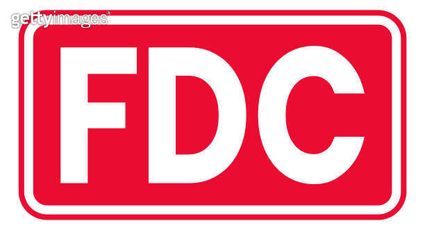 Fire Department Connections Sign. FDC Sign, Vector Illustration ...