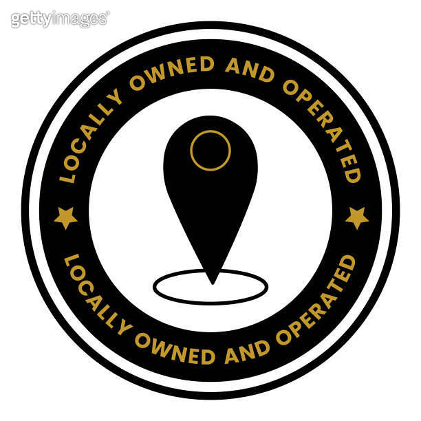 Locally Owned And Operated. Local Business Vector Illustration. 이미지 ...