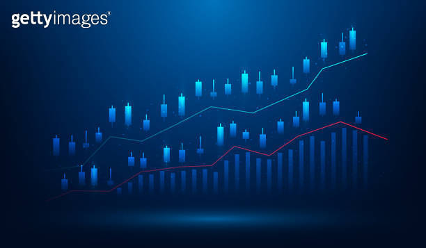 business investment graph diagram stock increase technology. Market ...