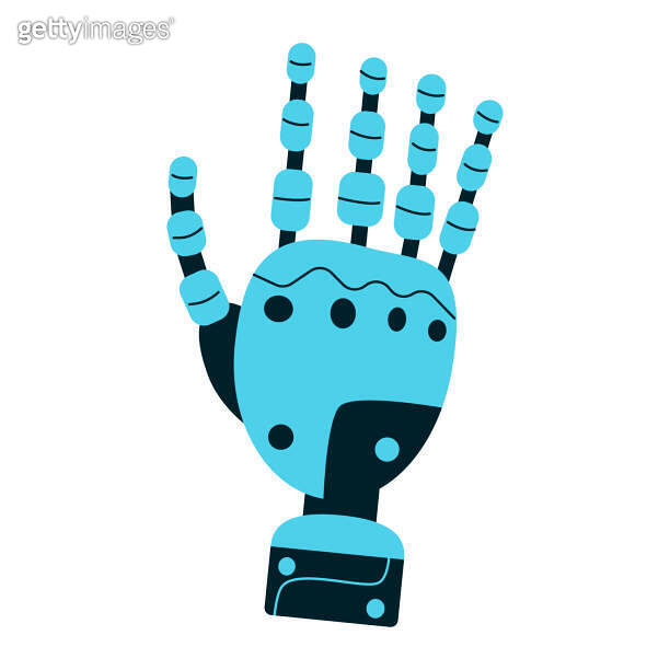 Robot arm. Mechanical hand vector design 이미지 (1696029881) - 게티이미지뱅크
