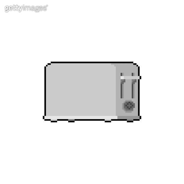 Toaster pixel art isolated. 8 bit pixelated Vector illustration ...