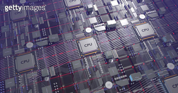 Powerful Server Cpu Processor Computing Data Ai Neural Networking 1458777721 일러스트 무료 일러스트