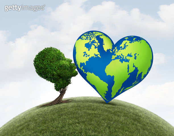 Planet Earth Tree Hug (1833772155) - 게티이미지뱅크