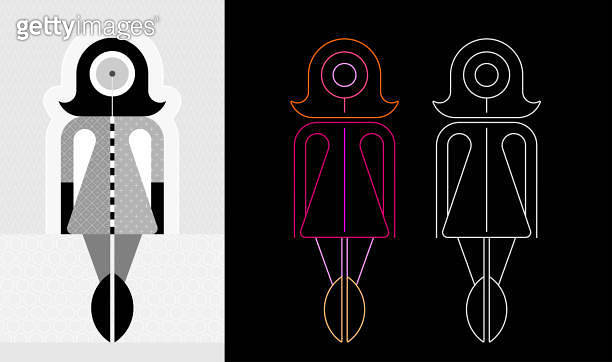 Female Abstract Model 이미지 (1718855923) - 게티이미지뱅크