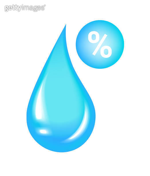Humidity icon. Drop of water with percentage. Vector illustration 이미지 ...