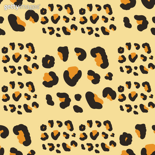 Leopard seamless pattern background . Animal skin spots print endless ...