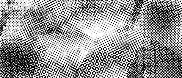 Halftone grunge texture. Distorted rough dirty scratch textured ...