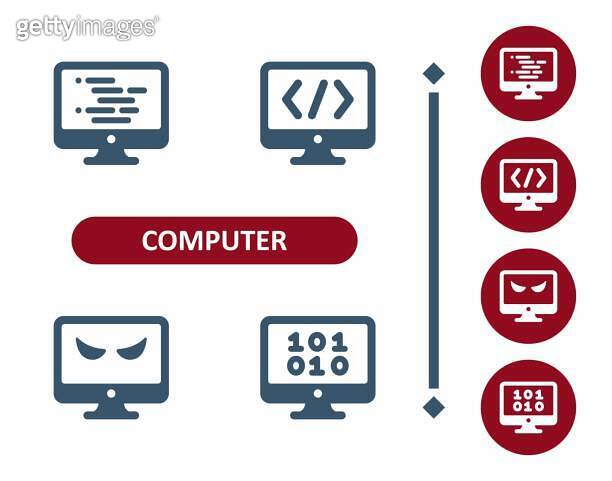 Computer Icons. Computer Screen, Monitor, Coding, Programming, Hacking ...
