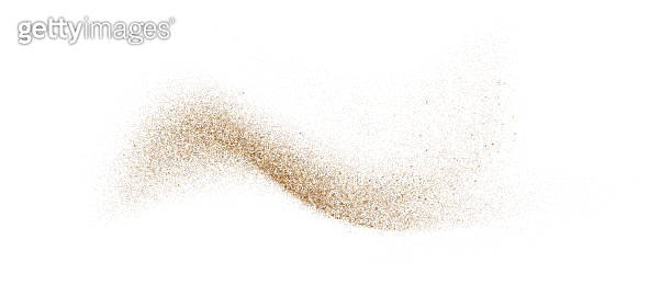Sand powder splash. Flowing dust speckles and particles wave texture ...