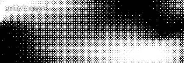 Pixelated bitmap grunge gradient texture. Black dither pattern ...