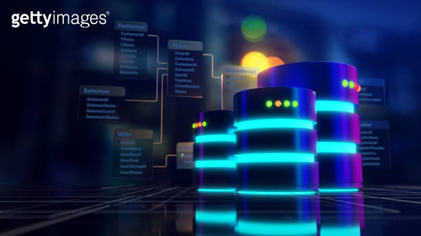 Multiple databases with Relational database tables and Server room ...