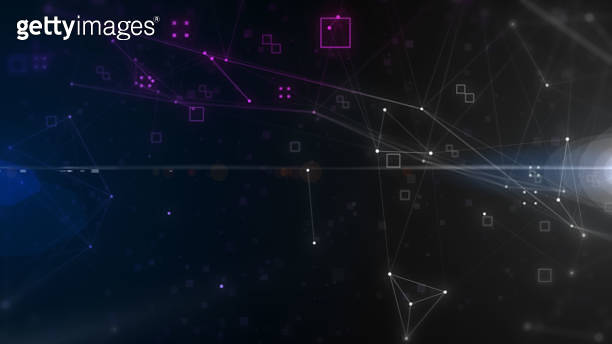 Technology digital line corner structure cyber data network connection ...