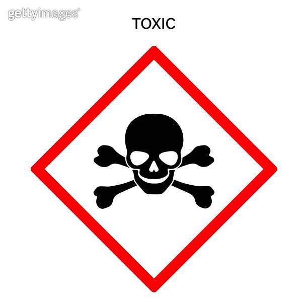 Toxic warning sign vector. Globally harmonized system hazard pictograms ...