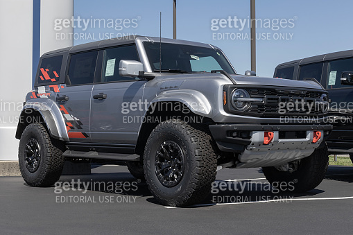 Ford Bronco Raptor 4X4 display. Ford offers the Bronco Raptor with a 3 ...
