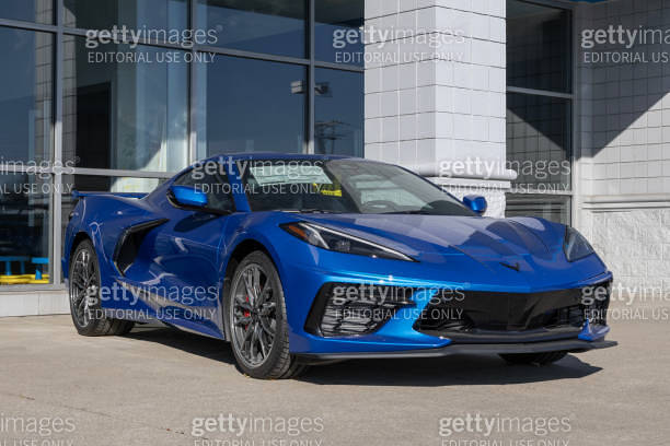 Chevrolet Corvette Stingray 2LT display. Chevy offers the Corvette with ...