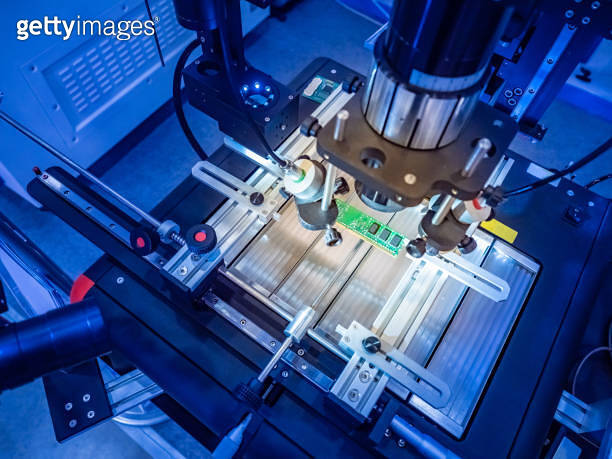 ICs. Chip manufacturing. Printer for electronic circuit boards ...