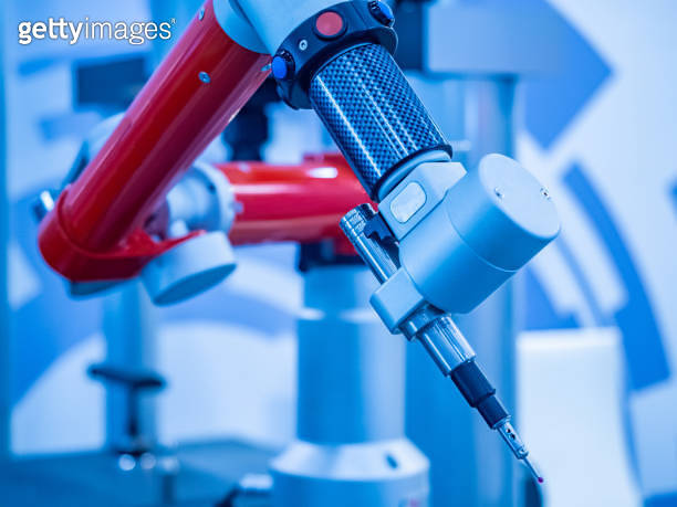 3D detail measurement. Measuring arm. 3D modeling. Robotic arm for 3D ...