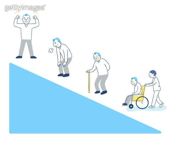 Frailty process/frailty progression 이미지 (2063981329) - 게티이미지뱅크