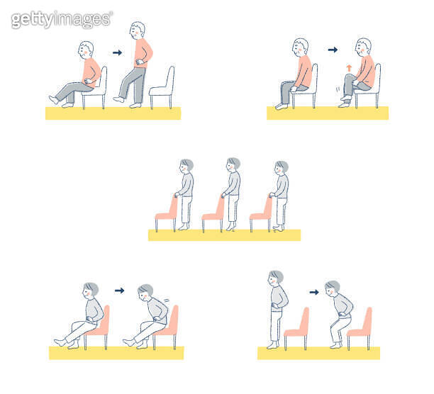 Locomotive exercise/frailty prevention exercise set 이미지 (2066182810 ...