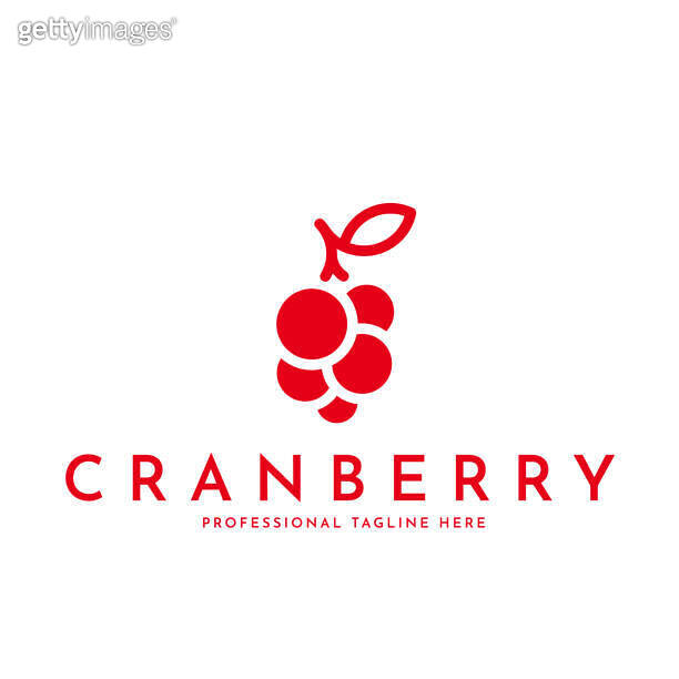 Abstract berry sign. Red cranberry 이미지 (2035421448) - 게티이미지뱅크