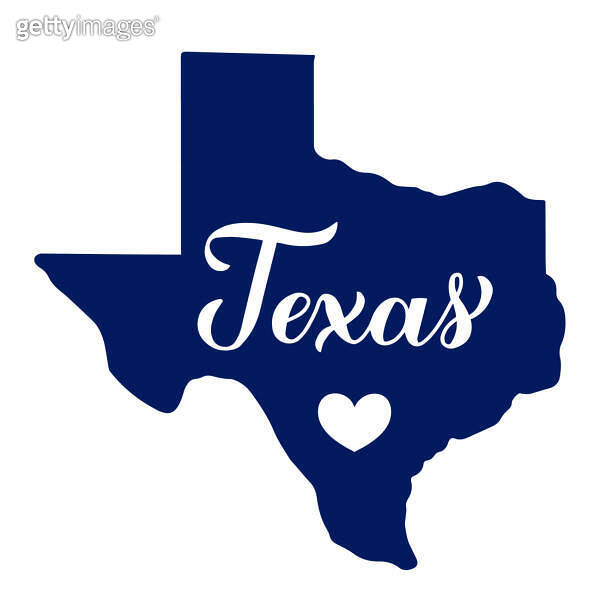 Texas calligraphy hand lettering with map. USA patriotic sign. Vector ...
