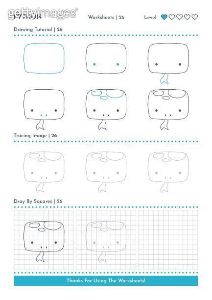 How to Draw Doodle Python, Cartoon Character Step by Step Drawing ...