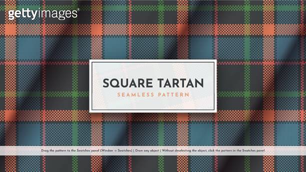 Seamless Square Tartan Pattern. Traditional Scottish Texture ...