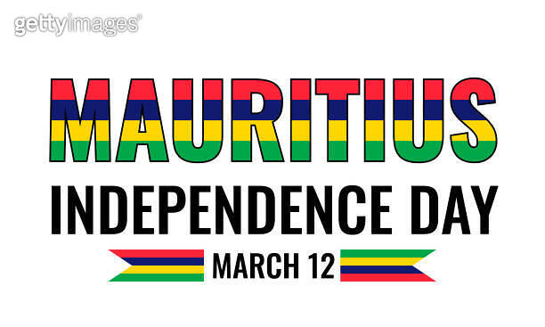 Mauritius Independence Day banner. National holiday on March 12. Vector ...