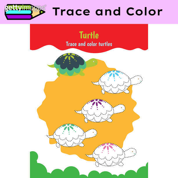 Pen tracing lines activity worksheet for children. Pencil control for ...