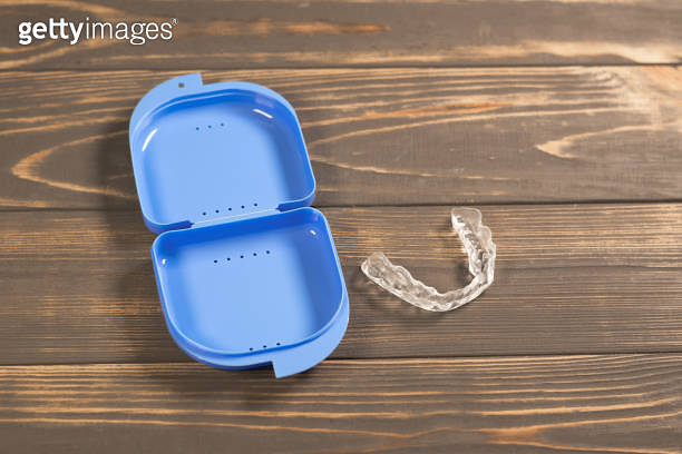 Dental splint mouth guard. TMJ splint disorder treatment. Occlusal ...