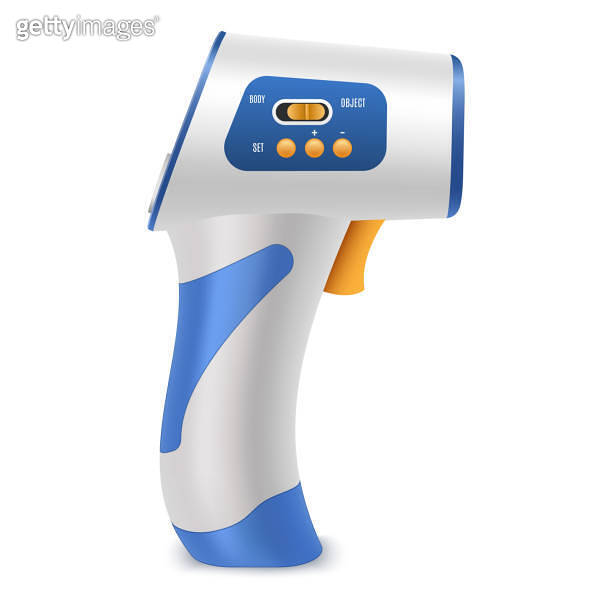 Infrared non contact thermometer for body temperature checking side ...