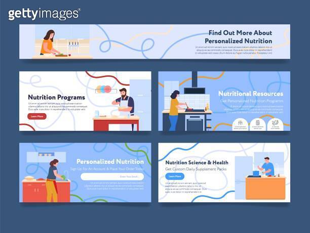 Personalized nutrition program healthy food landing page design ...