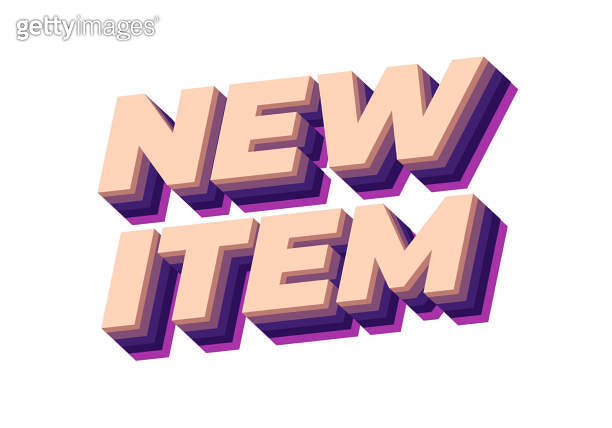 New item. Text effect in 3D style for print ad purpose 이미지 (2165988129 ...