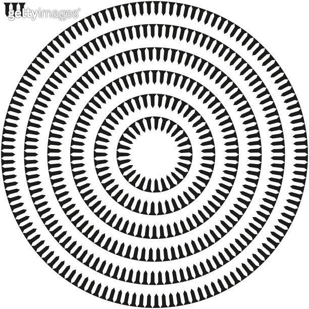 Classical round border pattern in a range of sizes. Ideal for vintage ...