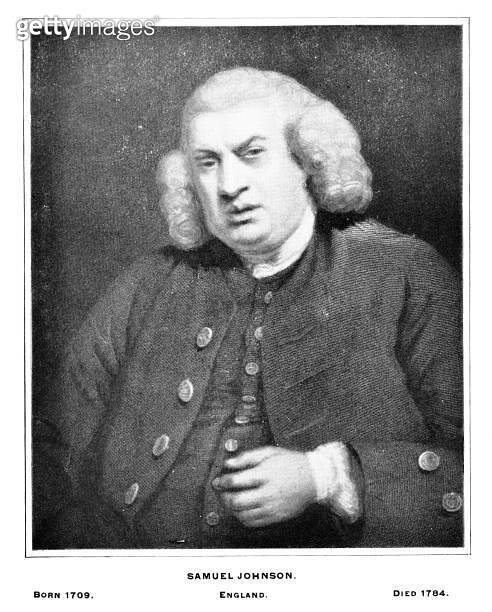 Samuel Johnson Portrait, English Poet, Playwright, Author, 18th Century ...